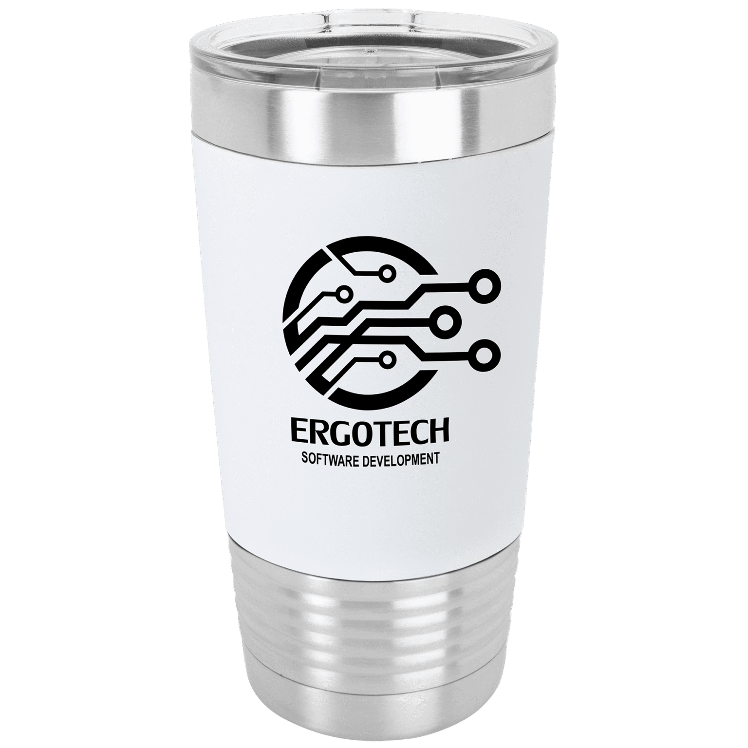 20 oz. Polar Camel Tumbler with Silicone Grip and Clear Lid | Custom ...